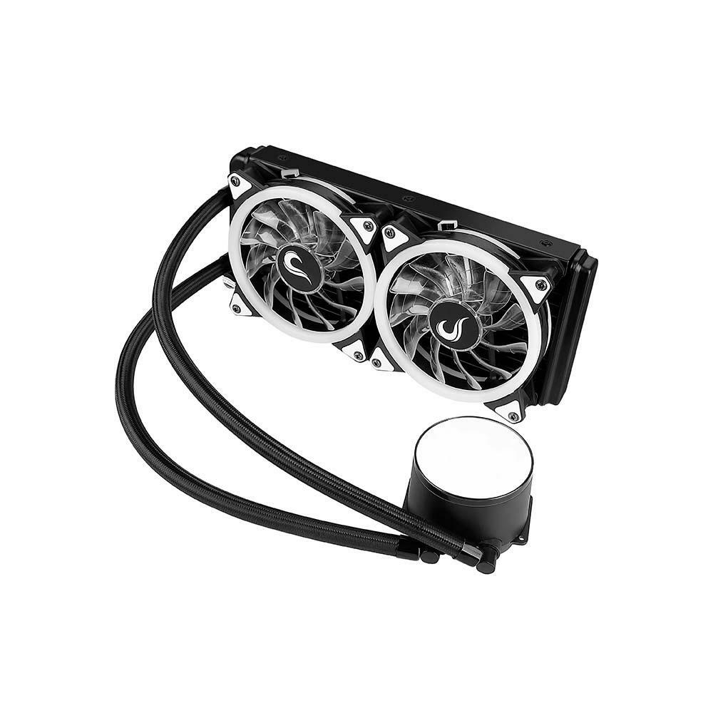 Water Cooler Rise Mode 240mm Black Led ARGB (Ligar Led na Placa Mãe 3 ...