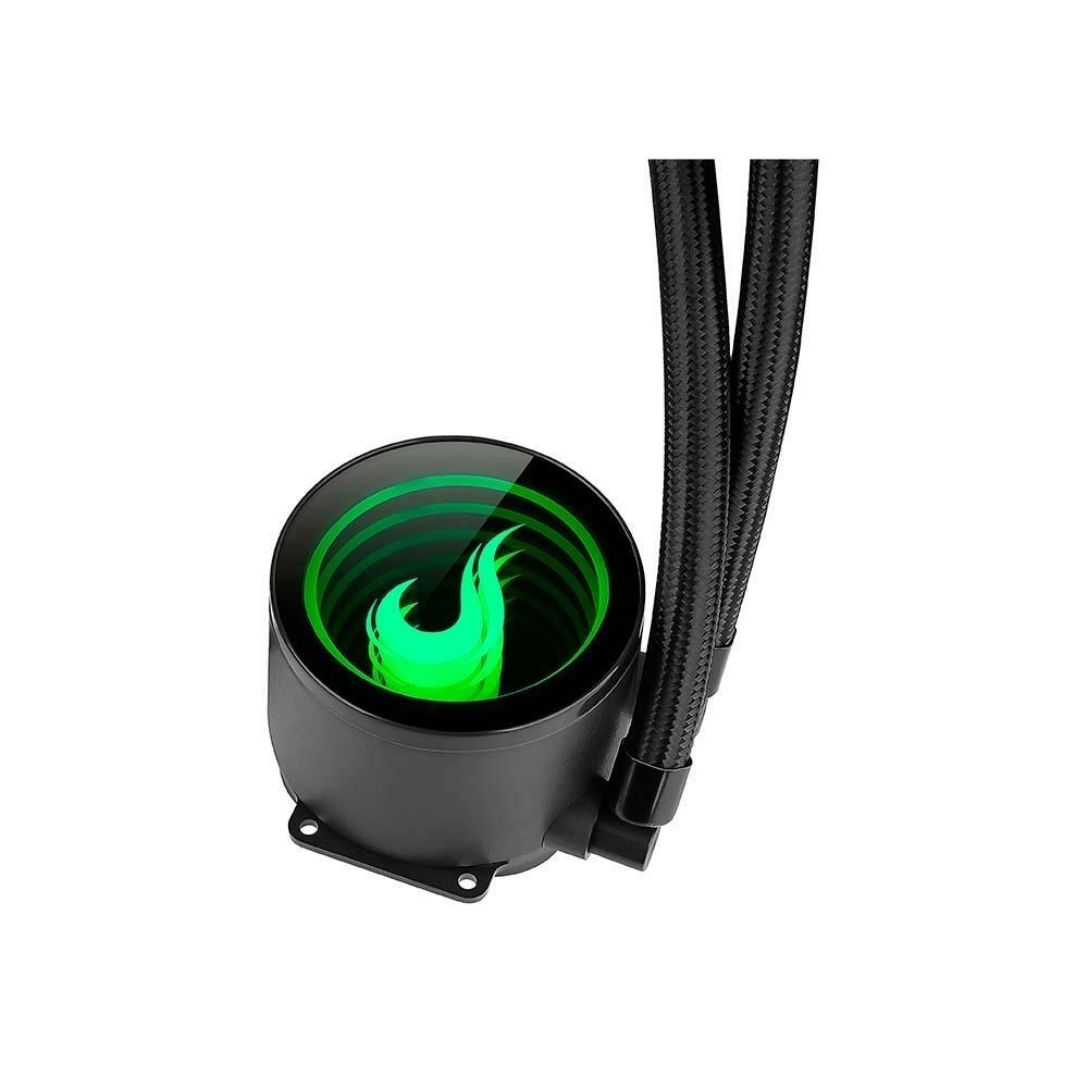 Water Cooler Rise Mode 120mm Black Led RGB (Ligar Led na Placa Mãe 4 ...