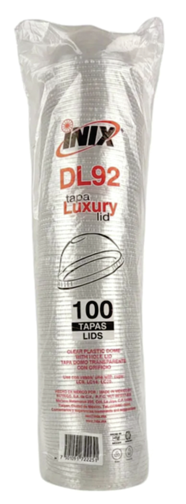 100 Tapas de domo Inix 14 oz, DL92 - Comprar en Allweek