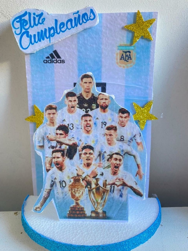 adorno de torta de Argentina - Cotillón Betina