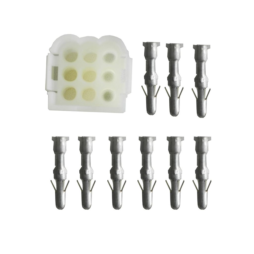 Kit Conector 9 Vias Mate-n-lok com Terminal , Rehem, Buscoar, Buscofr