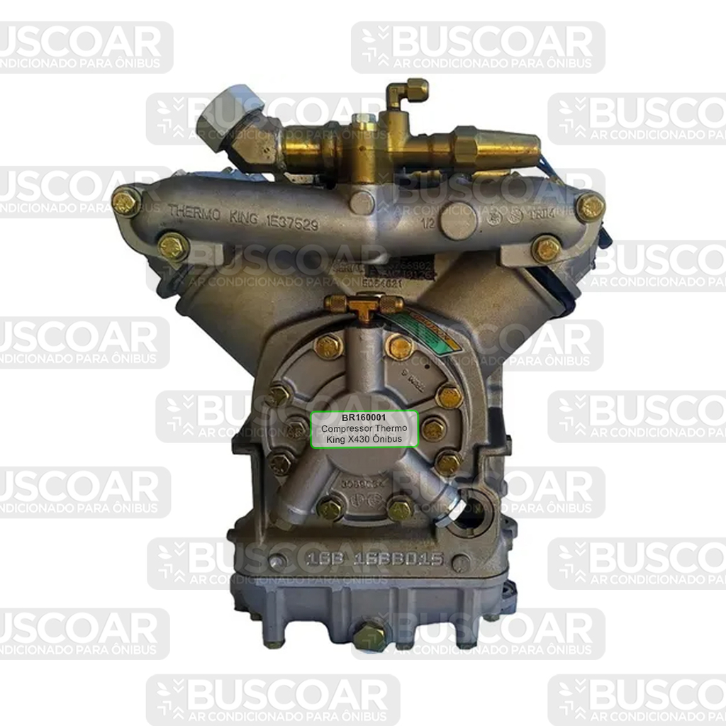 Compressor Thermo King X430 R134a Eixo Fino - Ônibus , Rehem, Buscoar