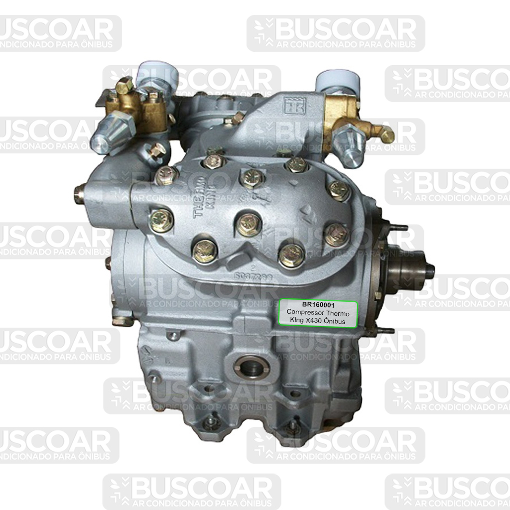 Compressor Thermo King X430 R134a Eixo Fino - Ônibus , Rehem, Buscoar