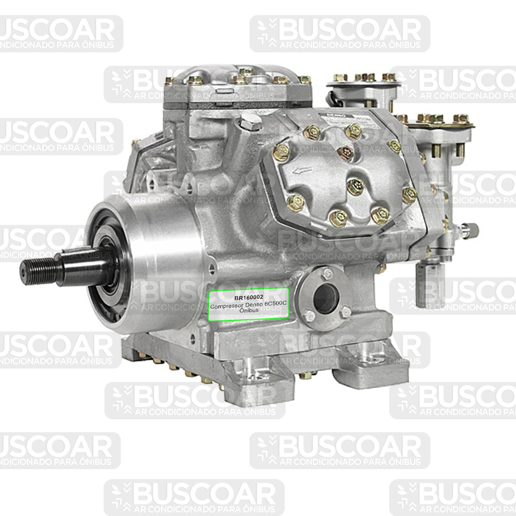 Compressor Denso 6c500c Ônibus - Ld8i, Rp120, Rp100, Rp9600, Rehem, B
