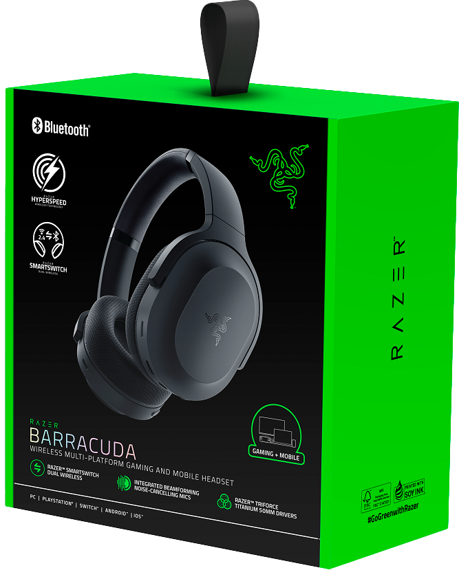Auricular Razer Barracuda Wireless Bluetooth Black