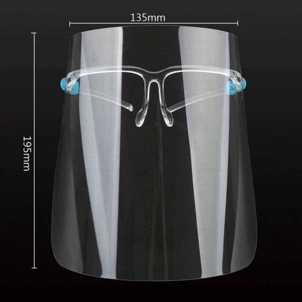 Careta Facial de Lentes Mascarilla 100% Transparente