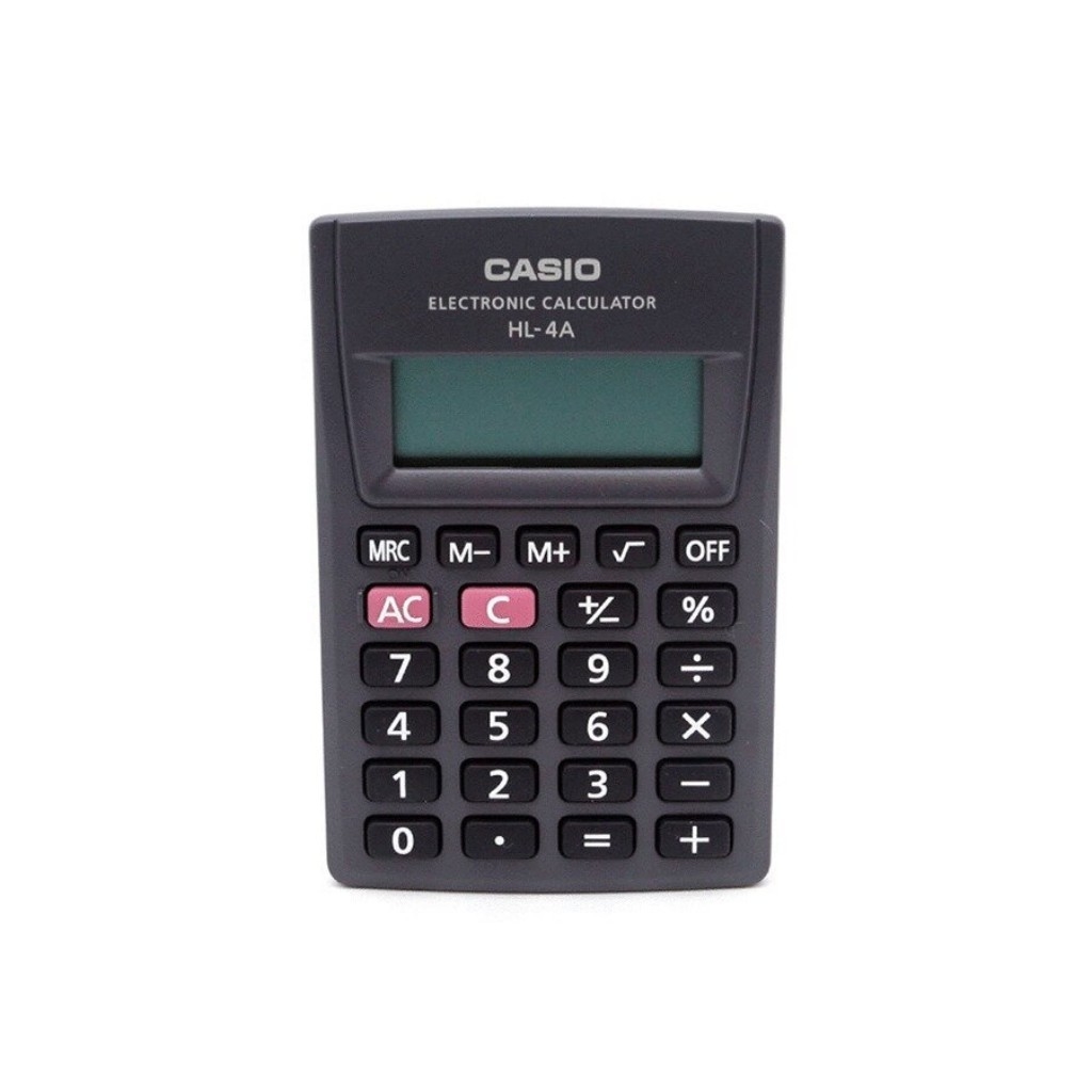 Calculadora de Bolsillo Casio HL-4A Mini Calculadora Simple para Exámenes de Admisión
