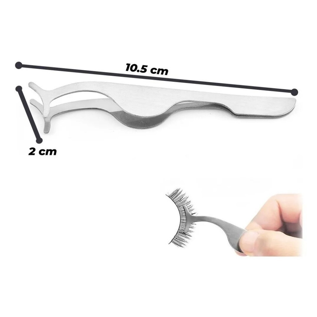 Pinzas para Colocar Pestañas Postizas Profesional Forma Curva
