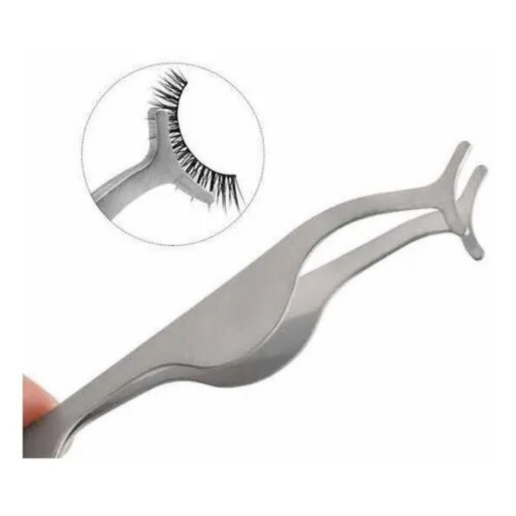 Pinzas para Colocar Pestañas Postizas Profesional Forma Curva