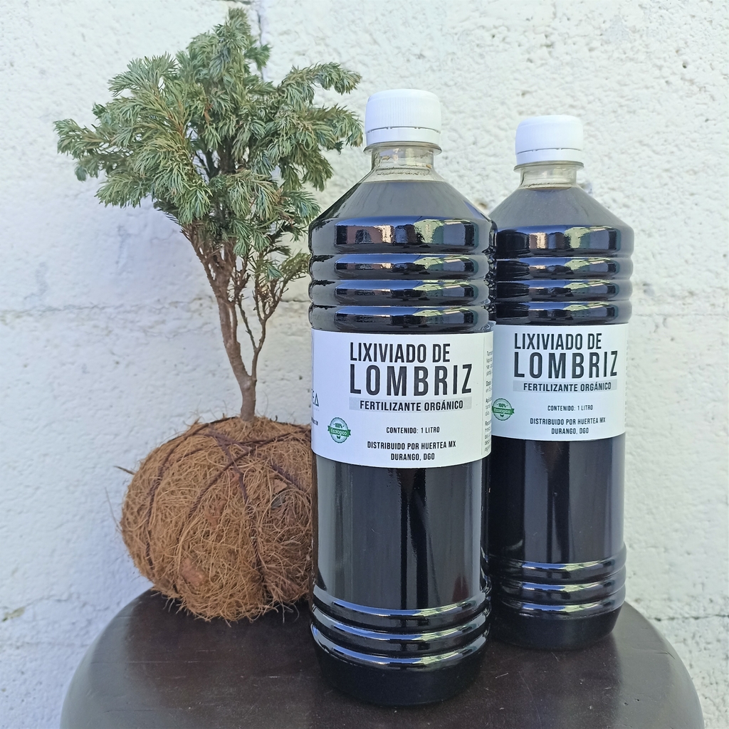 Lixiviado de humus de lombriz, 1 litro - Huertea