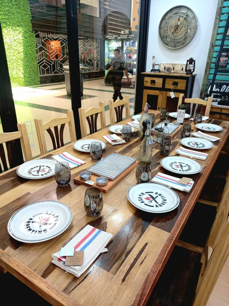 Juego De Comedor-quincho. Mesa De Madera Nativa + 10 Sillas!