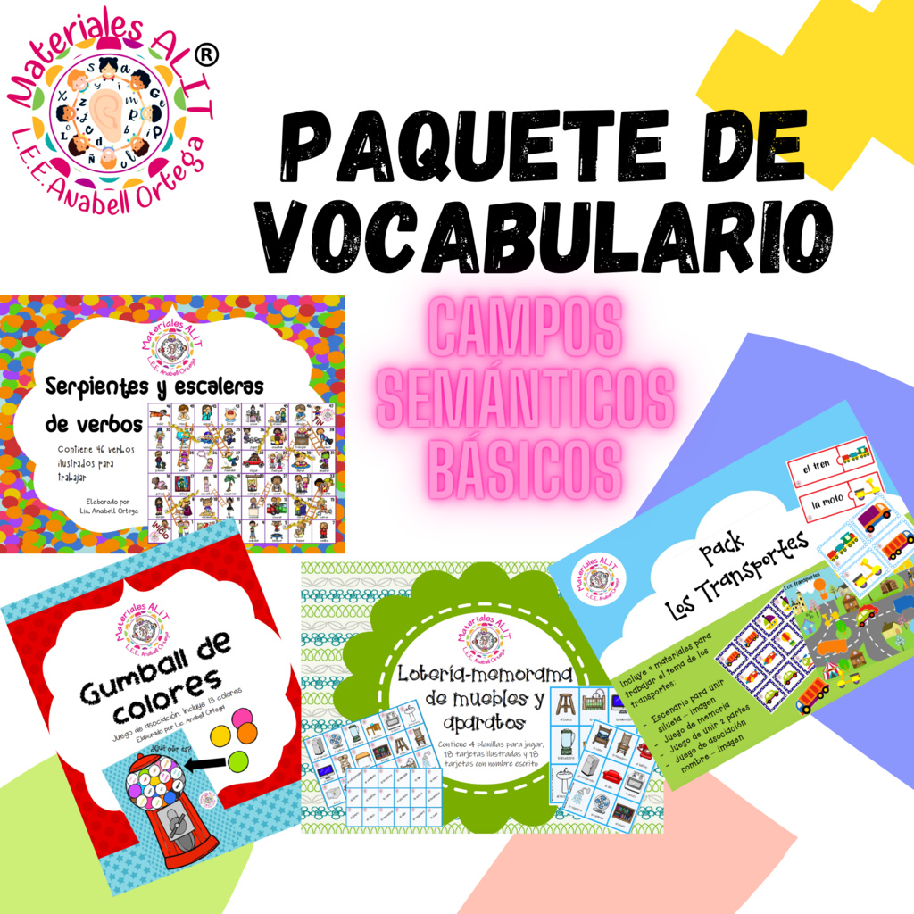 Paquete de Vocabulario - Comprar en MaterialesALIT