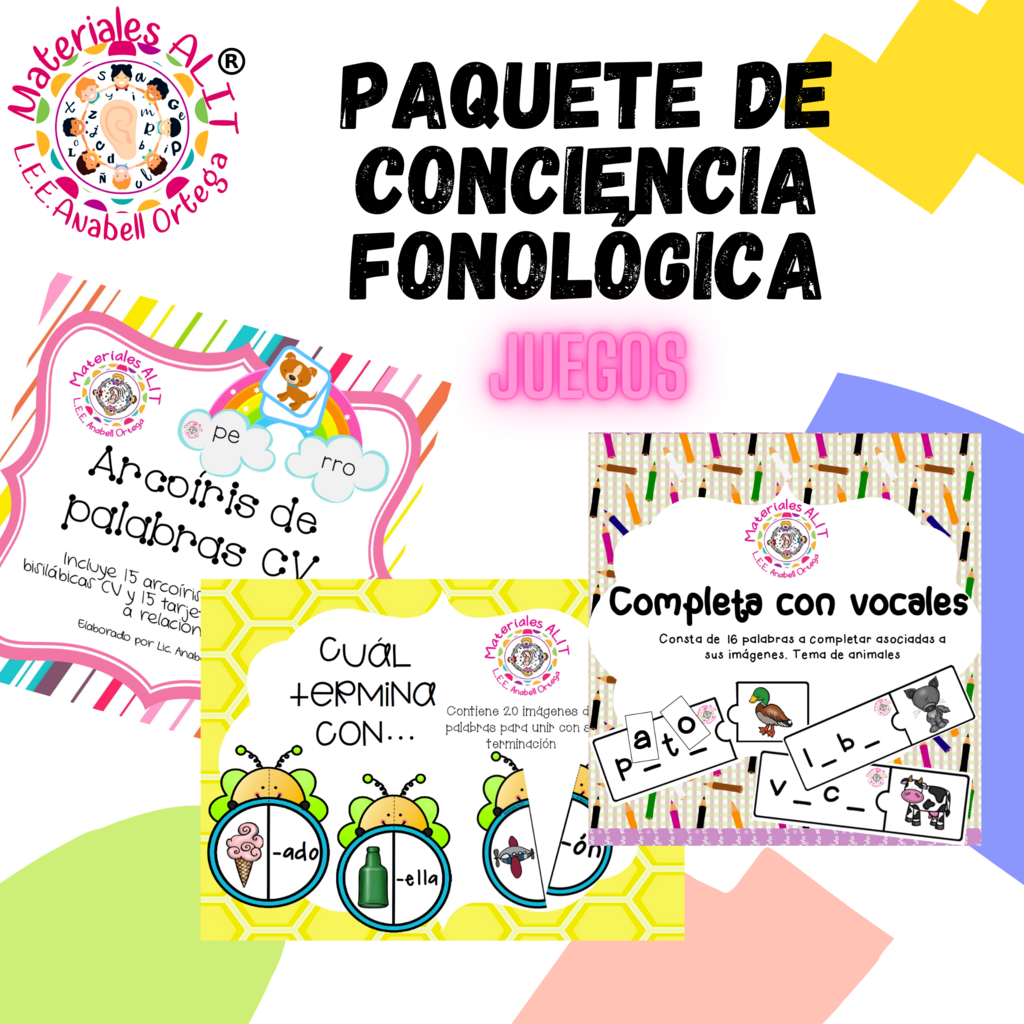 Paquete de Conciencia Fonológica - MaterialesALIT