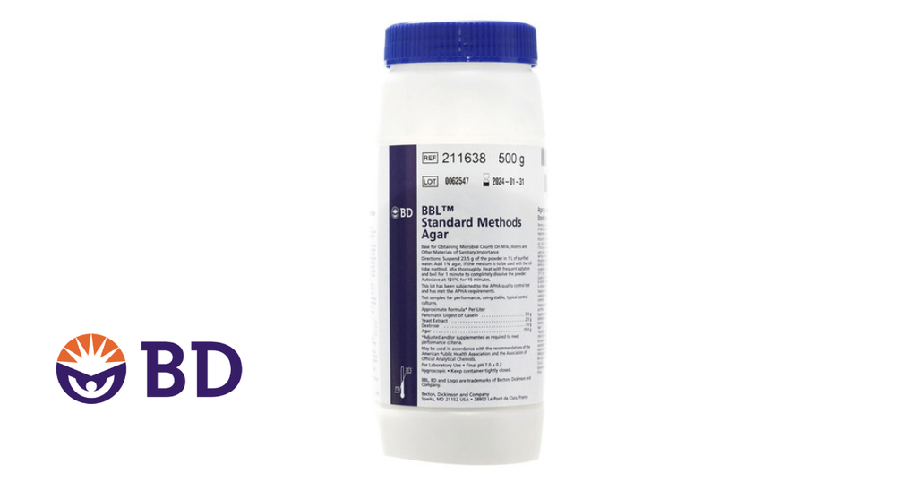 211638 Agar Métodos Estándar, 500 g BD BBL™