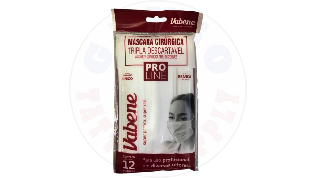 Máscara VABENE Tripla Descartável Com Filtro