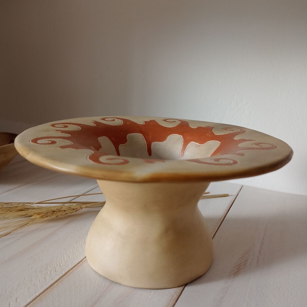 Vasija sonaja precolombina/ vasija artesanal