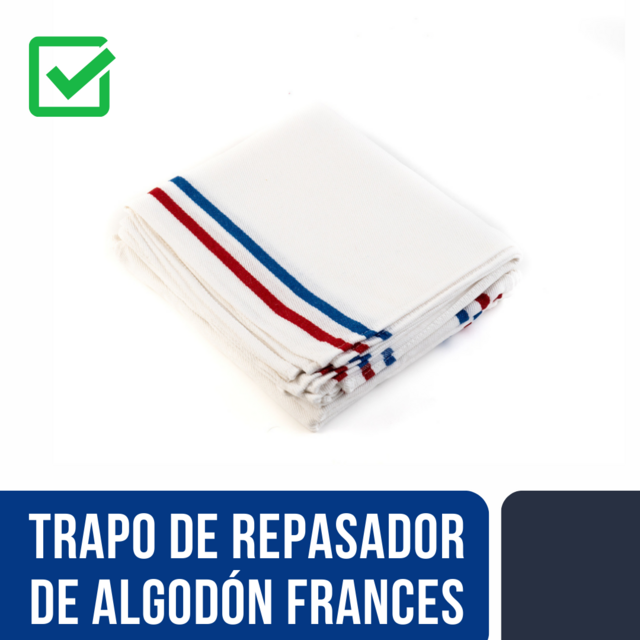 TRAPO DE ALGODÓN REPASADOR FRANCES - Barreiro Insumos