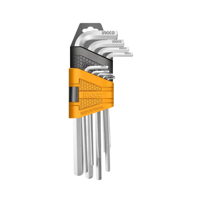 SET DE LLAVES HEXAGONALES INDUSTRIALES 9 PIEZAS INGCO HHK11091