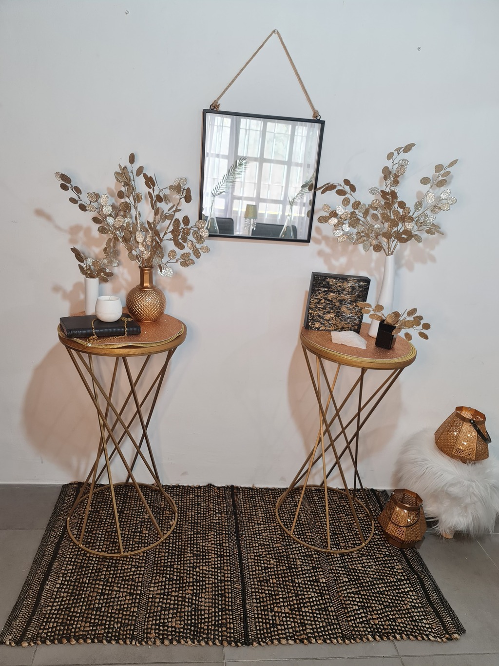 Espejo de Colgar Cuadrado con Marco - Gheto Home