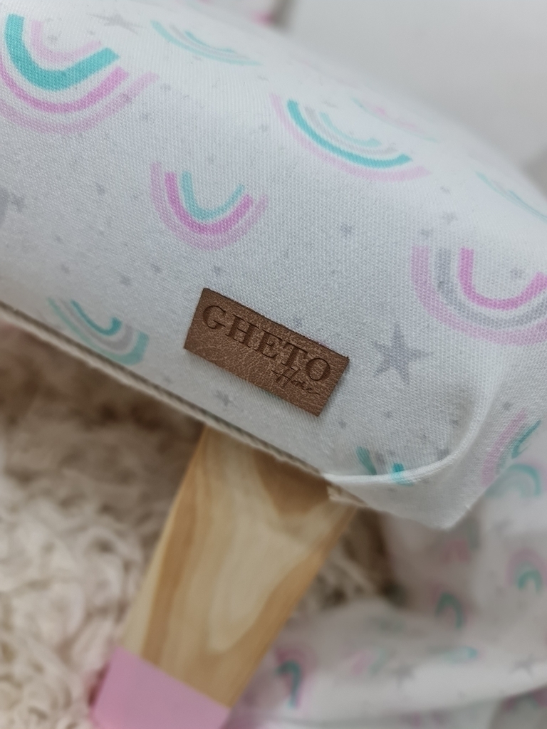 Banquito Infantil de Madera Nordico Arcoiris