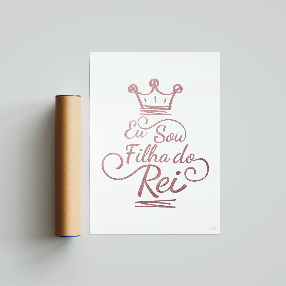 Quadro Eu Sou Filha do Rei