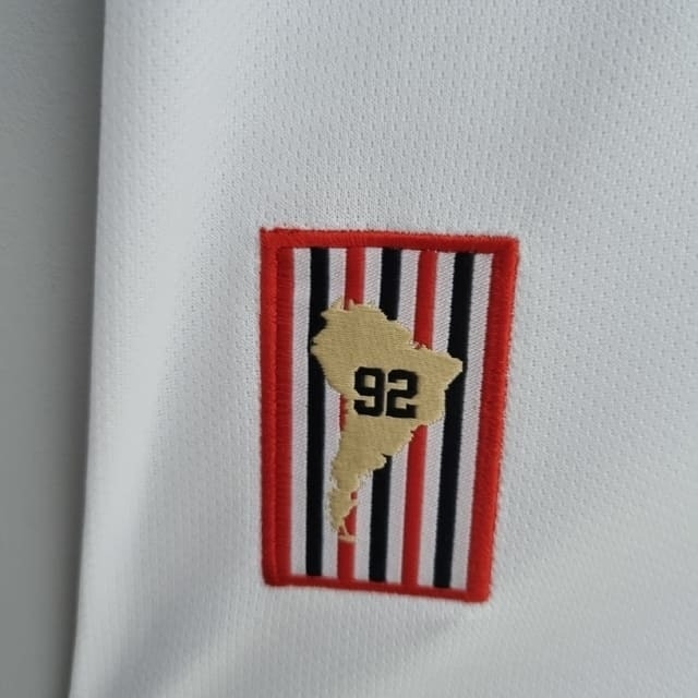 Camisa São Paulo I 22 23 Torcedor Feminina Branca E Vemelha