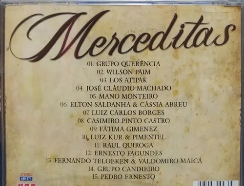 CD Merceditas 15 Interpretações - Discolândia