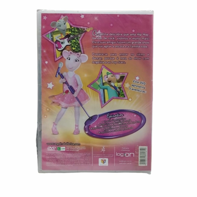 Dvd Angelina Ballerina Pop Star Discolândia
