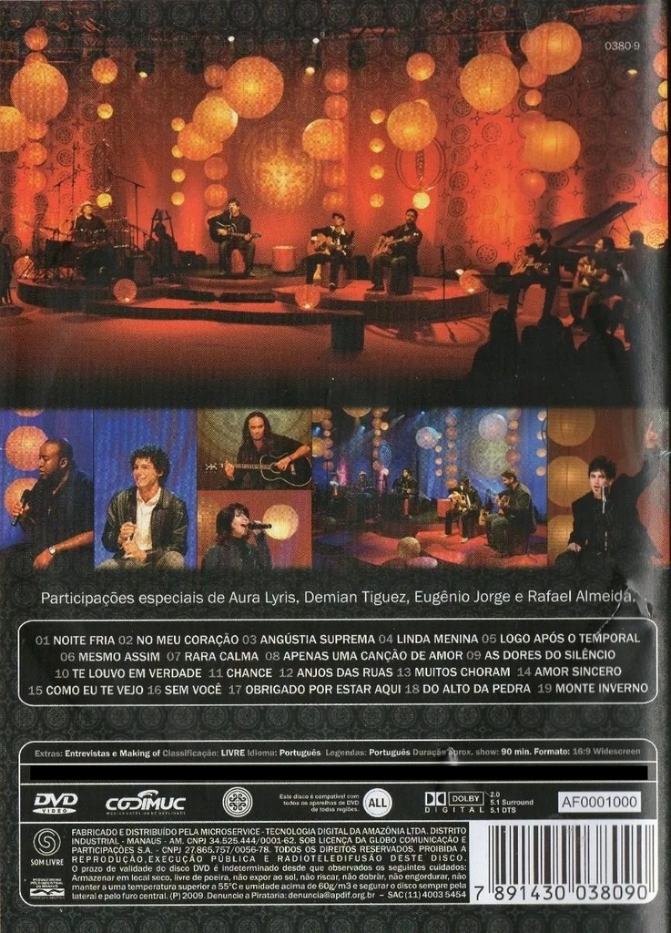 DVD Rosa de Saron Acustico e Ao Vivo - Discolândia