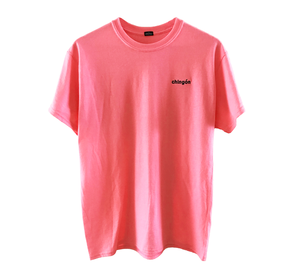 Playera chingon rosa neon