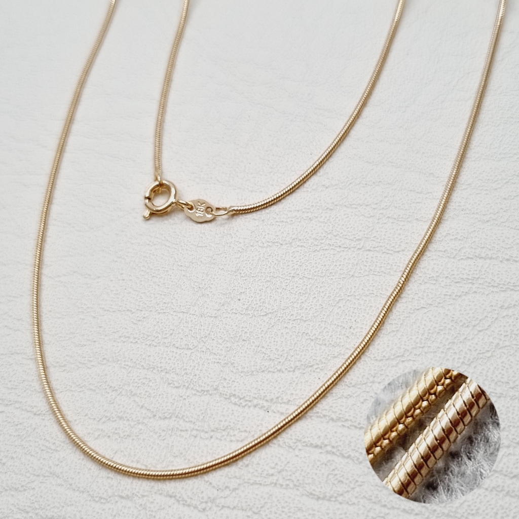 TEJIDO COLA DE RATÓN ORO LAMINADO 18K