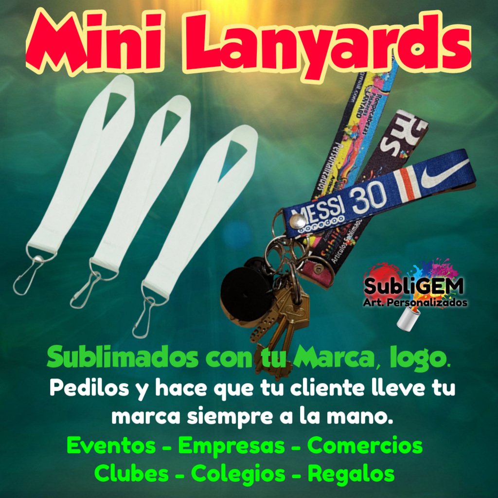 Mini Lanyards - Comprar en SubliGEM Art. Personalizados