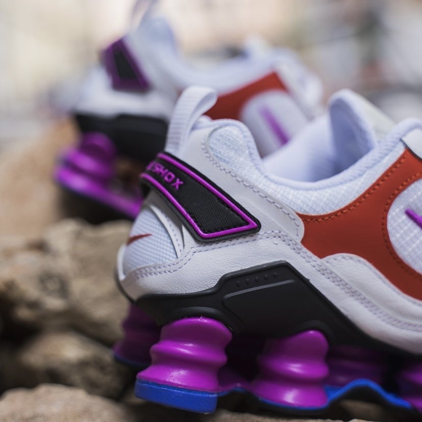NIKE SHOX TL NOVA - BRANCO E ROXO- 12 MOLAS - RL STORE