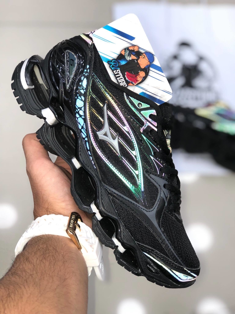 MIZUNO WAVE PROPHECY 6 - PRETO - PRO 6 - RL STORE