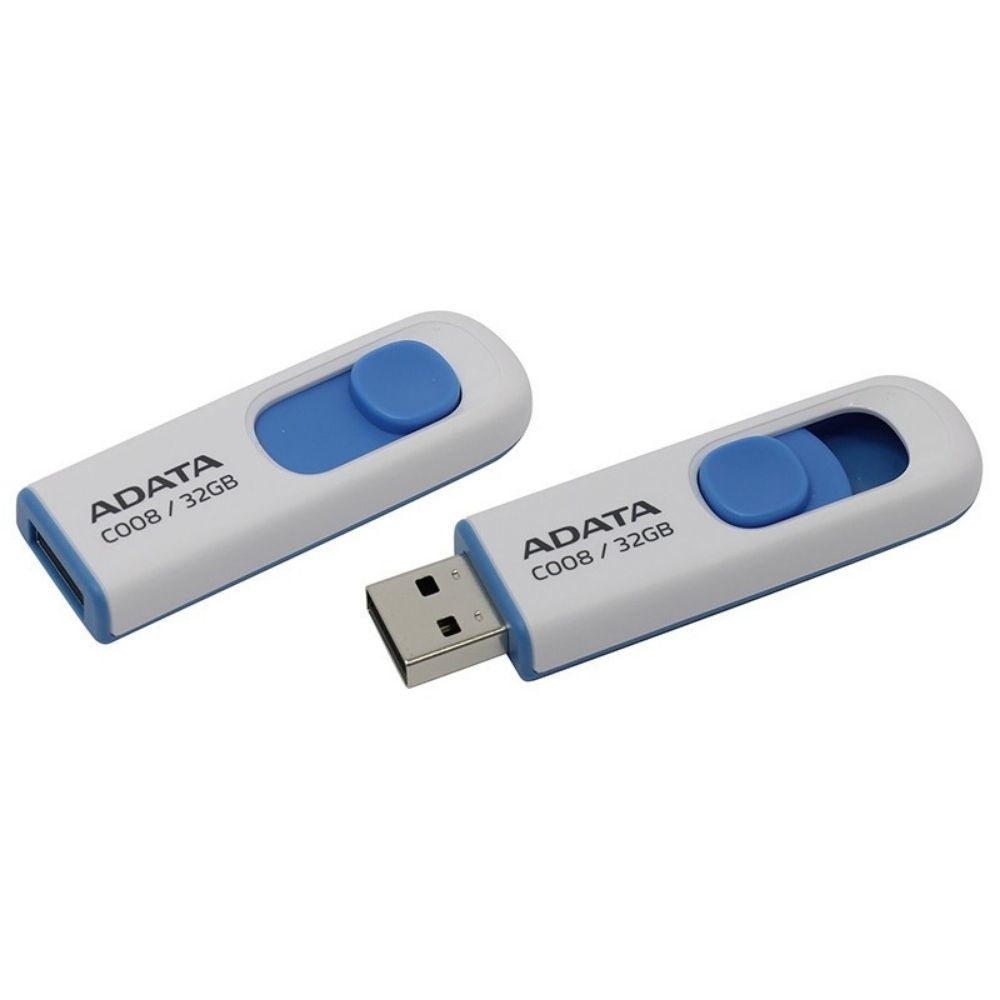 MEMORIA USB ADATA C008 32GB BLANCO/AZUL
