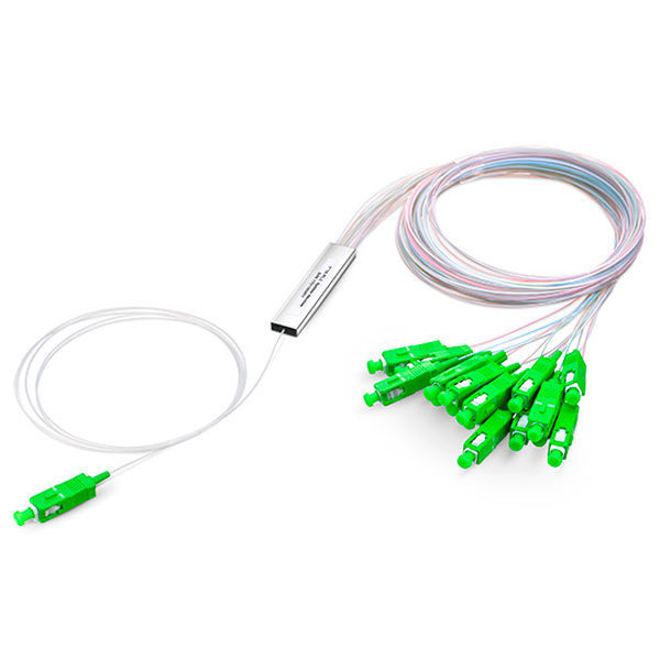 PLC SPLITTER 1X8 COM CONECTOR SC APC SM - FIBERLOCK