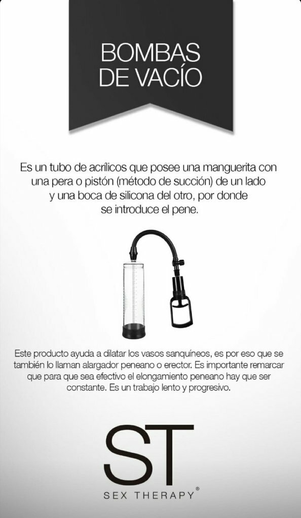 BOMBA DE VACÍO, EXTENSOR Y ENGROSADOR PENEANO