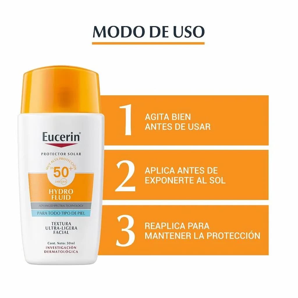Protector Solar Eucerin Sun Hydro Fluid Fps 50 | Skincare