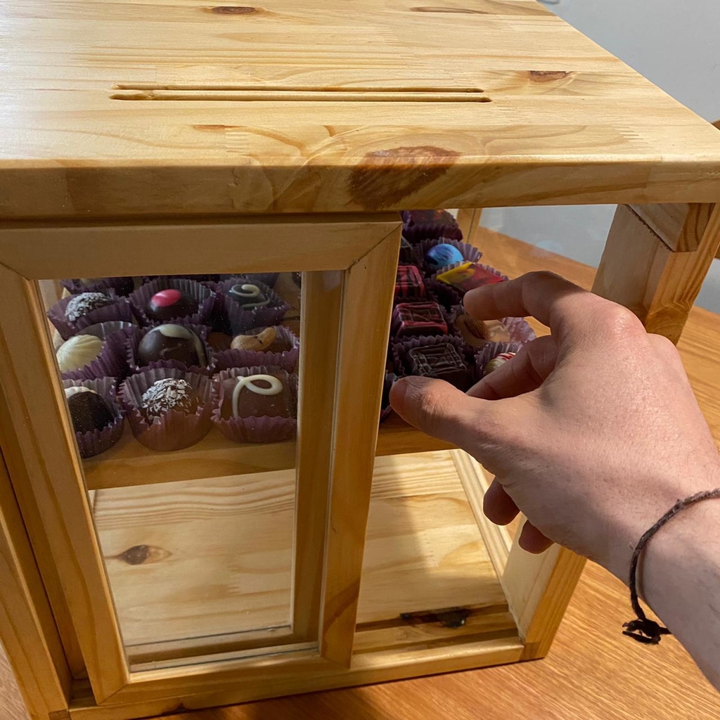 Expositor para pães e doces