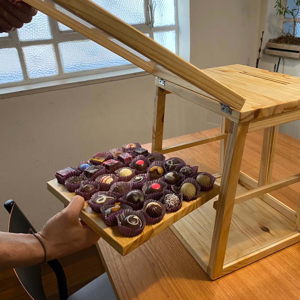 Expositor para pães e doces