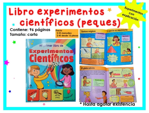 Mi primer libro de experimentos - Didacticomer