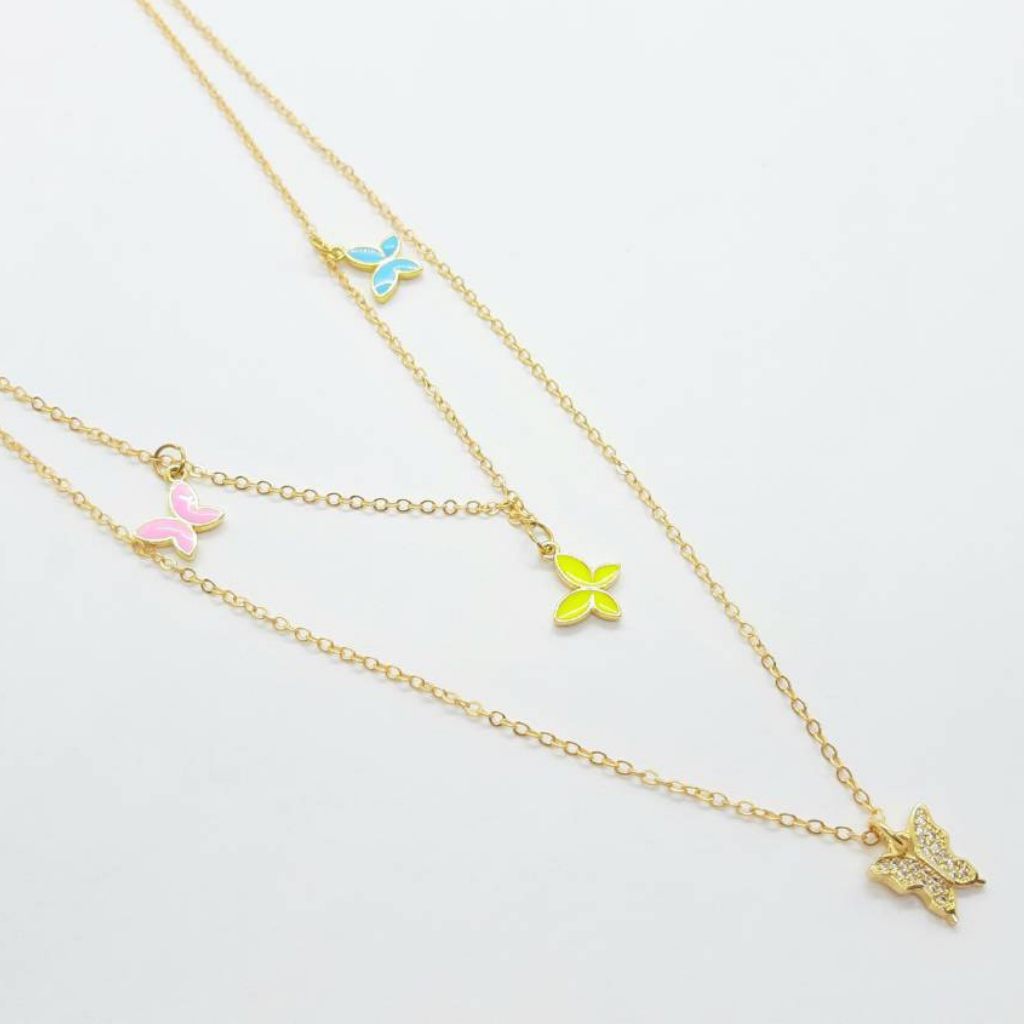 Collar layering mariposas - Comprar en EPIKA ACCESORIOS
