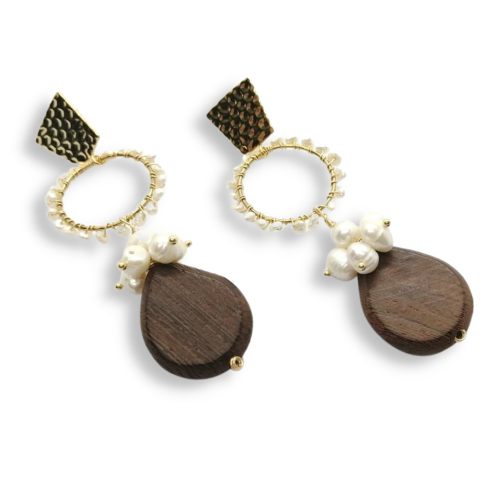 EA#0012 Arete en Madera - Comprar en EPIKA ACCESORIOS