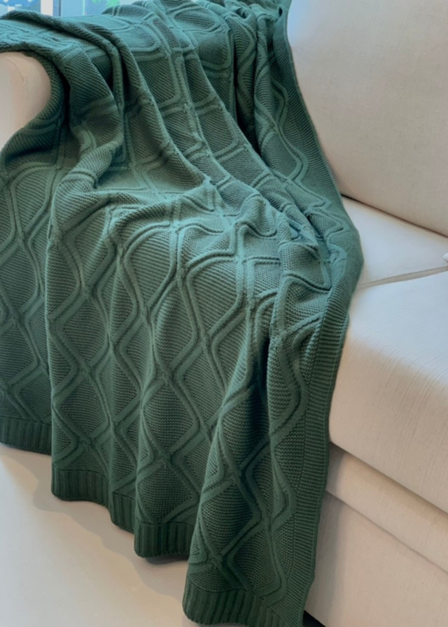 Manta Premium Cor Verde Musgo - atacadocazachic