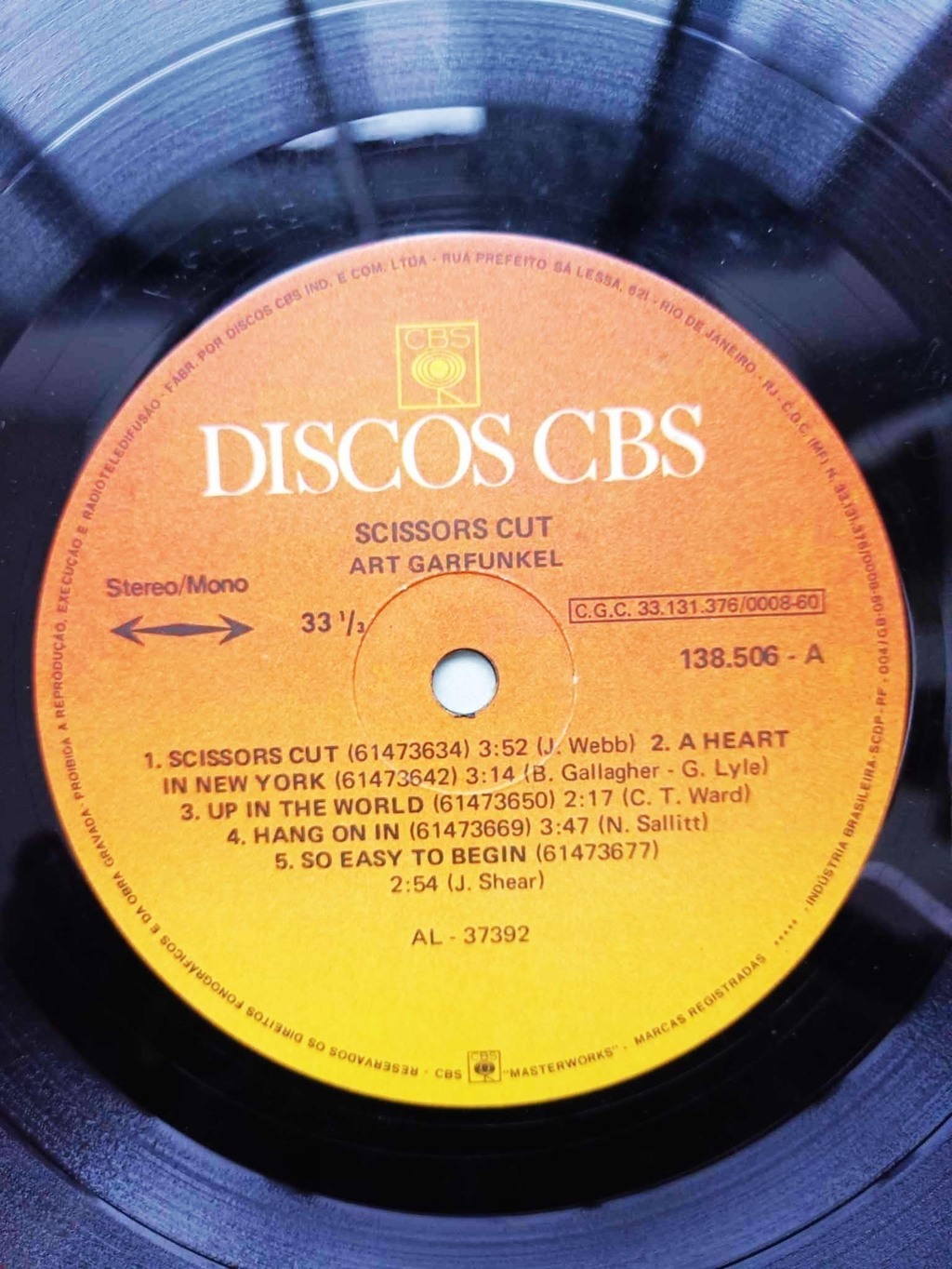 LP ART GARFUNKEL - Scissors Cut