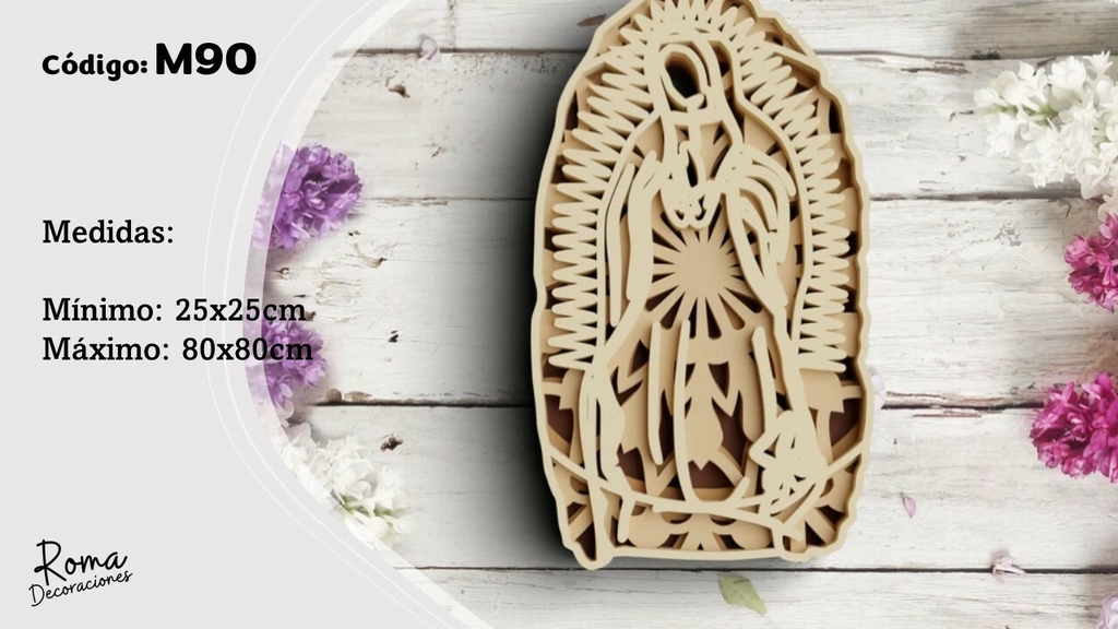 Multicapa M90 Virgen María mandala