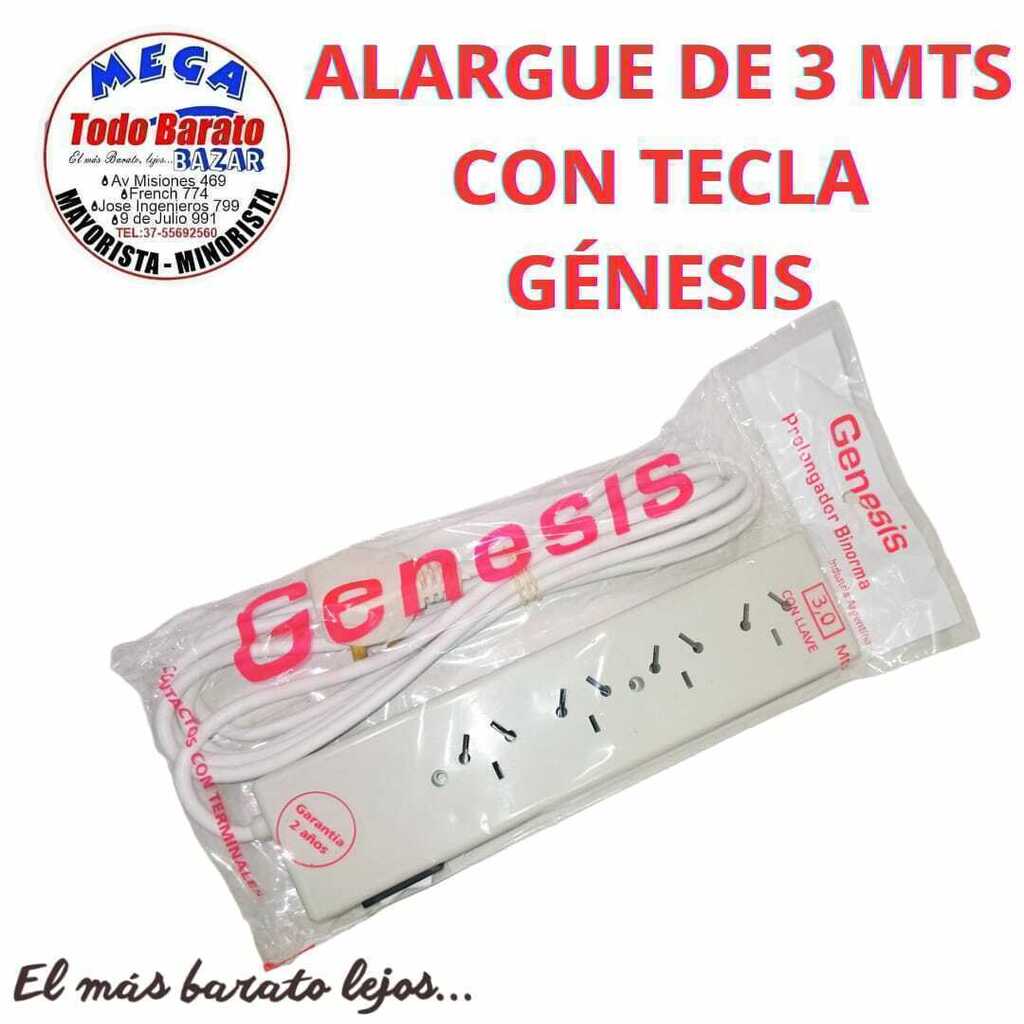 ALARGUE DE 3 MTS CON TECLA GENESIS - TODO BARATO SRL