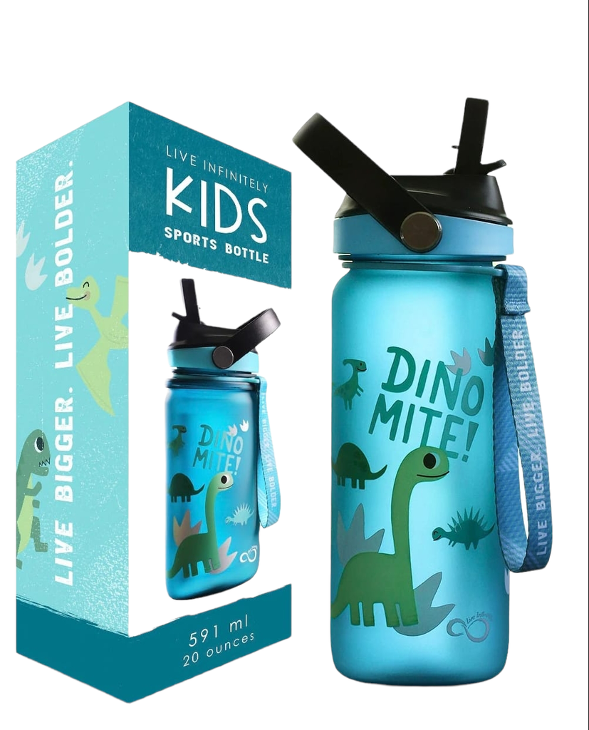 Termo de agua para niños dinosaurios