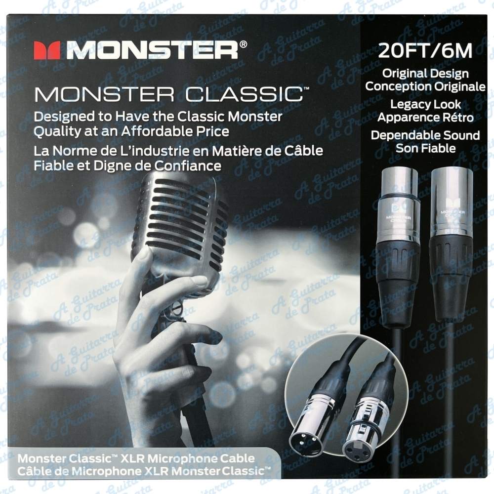 Cabo para Microfone XLR Monster Cable ProLink Classic 6 Metros