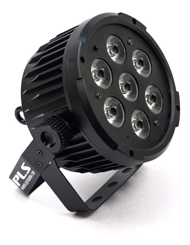 Refletor De Led Pls Power Led Rgbwa 12w Dmx 7 Leds Bivolt